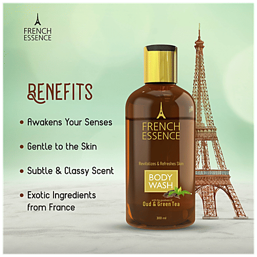 Buy FRENCH ESSENCE Body Wash Oud & Green Tea - Refreshing, Sweet ...