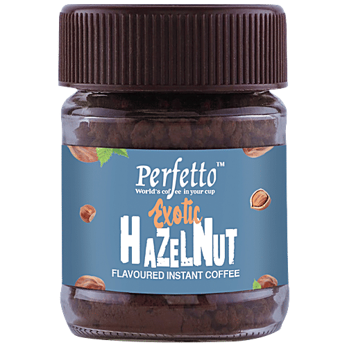 Buy Perfetto Flavoured Instant Coffee - Exotic Hazelnut, Intense Aroma ...