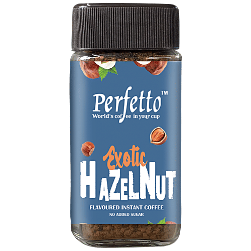 Buy Perfetto Flavoured Instant Coffee - Exotic Hazelnut, Intense Aroma ...