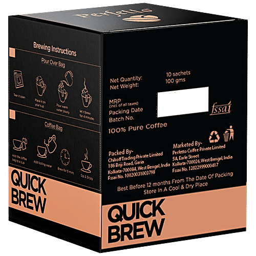 Buy Perfetto Quick Brew Coffee Dip Bags - Assorted Flavours, Intense ...