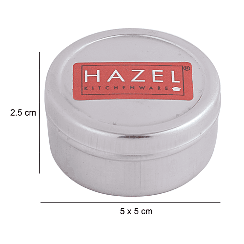 Buy HAZEL KumKum Stainless Steel Mini Dabbi Container For Sindoor For ...