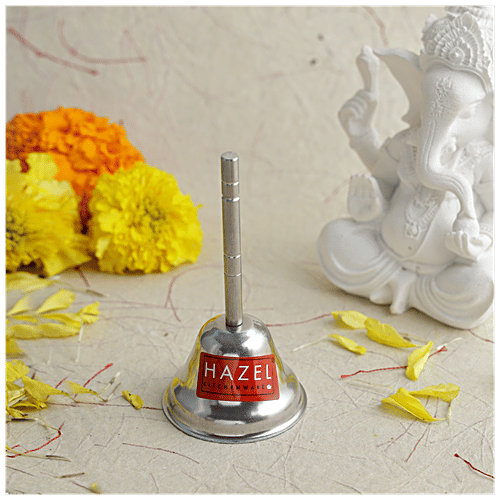 Buy HAZEL Steel Ghanti Pooja Bell - Beautiful & Durable, For Hindu ...