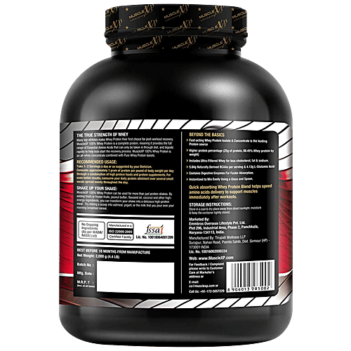 Buy MuscleXP Whey Protein - Double Chocolate Flavour, For Energy ...