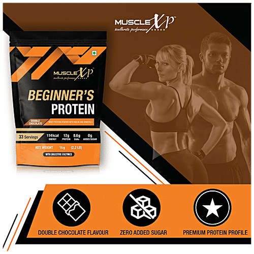 Buy MuscleXP Beginner's Whey Protein Powder With Inulin, Minerals ...