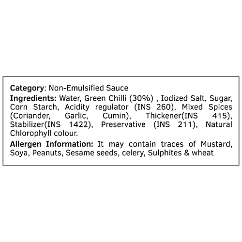 Buy Keya Green Chilli Sauce - For Preparing Soup, Sandwiches, Paneer ...