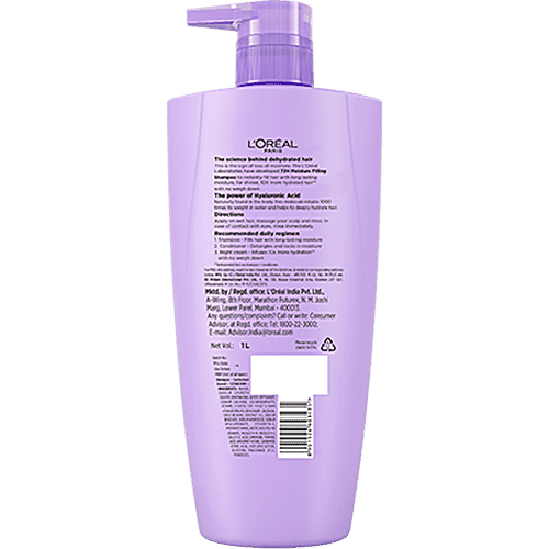 Buy Loreal Paris Hyaluron Moisture 72H Moisture Filling Shampoo | With ...