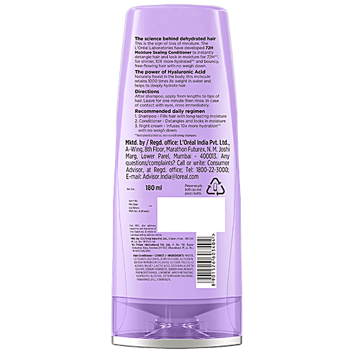 Buy Loreal Paris Hyaluron Moisture 72H Moisture Sealing Conditioner ...