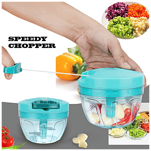 Buy Dine Time Hand Chopper - With Pull String, Stainless Steel Blades ...
