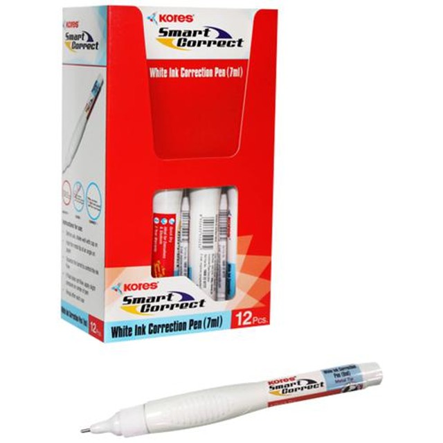 Buy Kores Smart Correct Correction Pen - Not Soluble In Water Online at ...