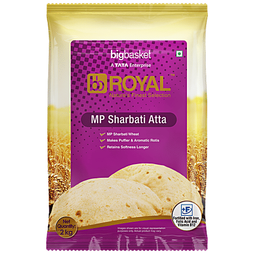 Buy bb Royal MP Sharbati Atta Whole Wheat - Rotis Stay Softer For ...