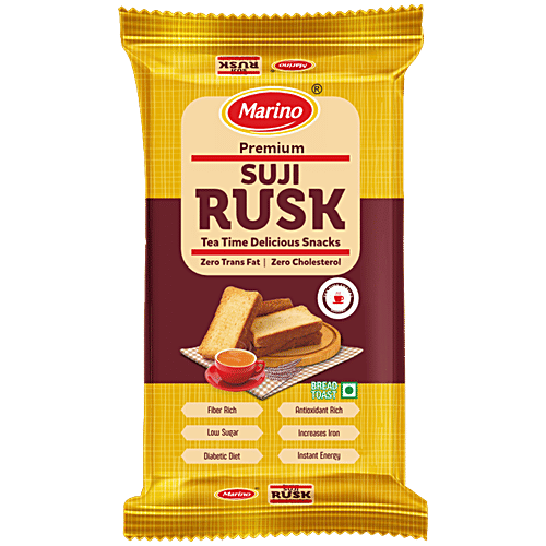 Buy Marino Premium Suji Rusk - Rich In Antioxidants & Fibre, Low Fat ...