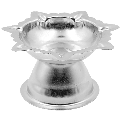 Buy Shubhkart Nitya Steel Niraanjan Diya No-12 - Puja Essential ...
