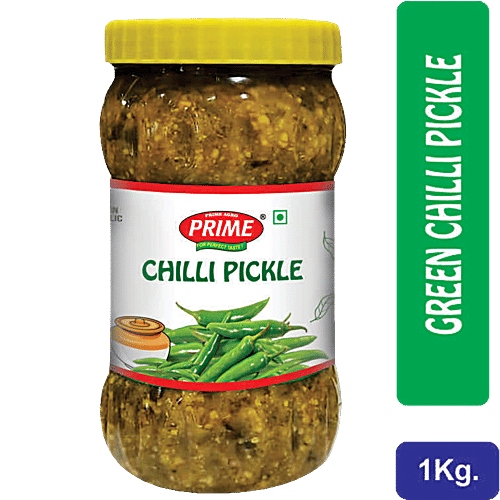 Buy PRIME Green Chilli Pickle - No Onion, No Garlic, Authentic Taste ...