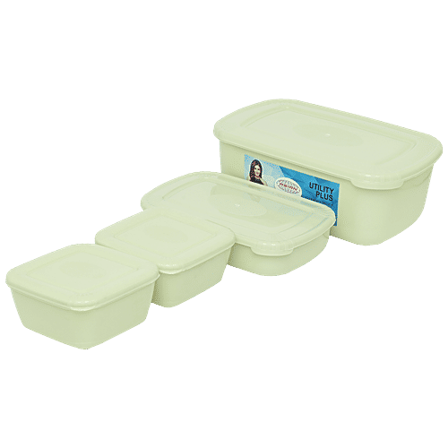 Buy Asian Utility Plus Container - Shrink, Flora, Olive Green, Plastic, High Quality, Sturdy ...