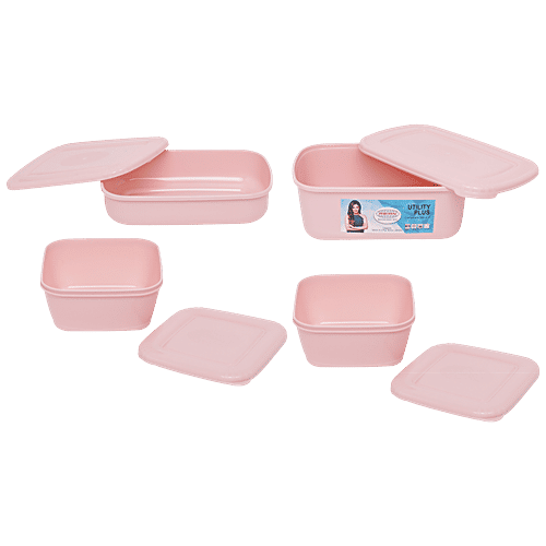 Buy Asian Utility Plus Container - Shrink, Flora, Pink, Plastic, High Quality, Sturdy Online at ...