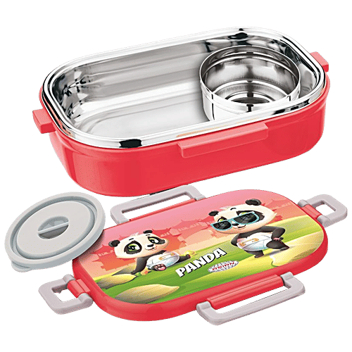 Buy Asian Hot Meal Locker Lunch Box - Saffron Red, For Kids, High ...