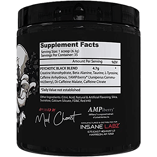 Buy Insane Labz Psychotic Dietary Supplement For Energy, Focus & Pumps ...