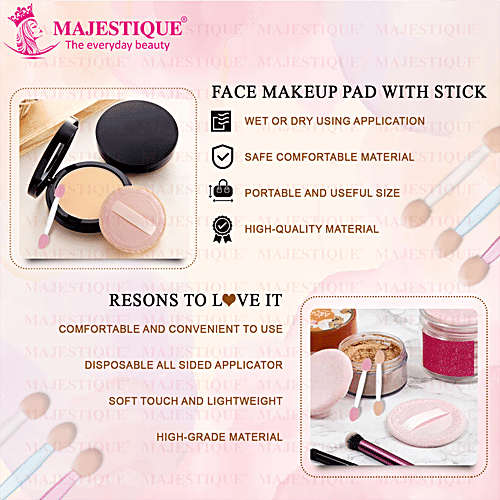 Buy MAJESTIQUE Ultra-Soft Makeup Foundation Sponge - Powder Puff, Soft ...