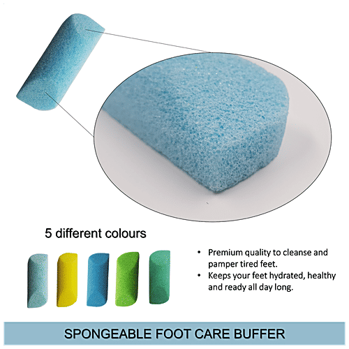 Buy MAJESTIQUE Spongeable Foot Care Buffer - Pumice Sponge, Durable ...