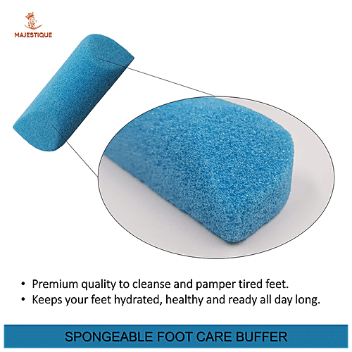 Buy MAJESTIQUE Spongeable Foot Care Buffer - Pumice Sponge, Durable ...