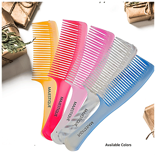 Buy MAJESTIQUE Compact Styling Detangle Comb - Anti-Static, For Curly ...