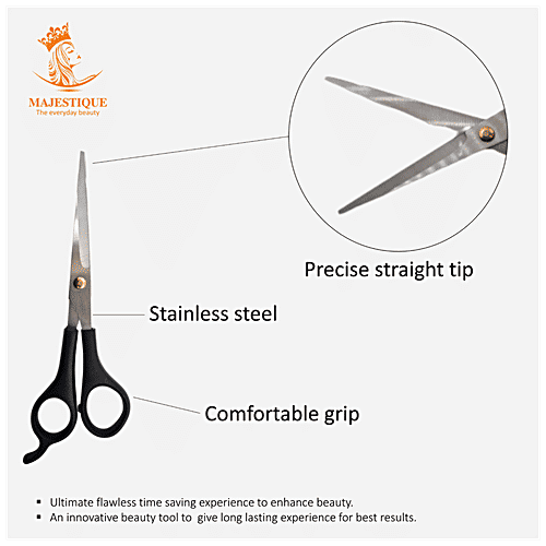 Buy MAJESTIQUE Multiuse Salon Scissor - Stainless Steel Razor, Sharp ...