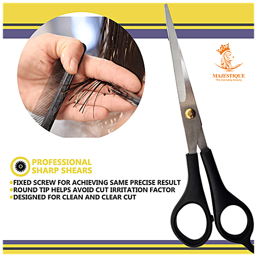 Buy MAJESTIQUE Multiuse Salon Scissor - Stainless Steel Razor, Sharp ...