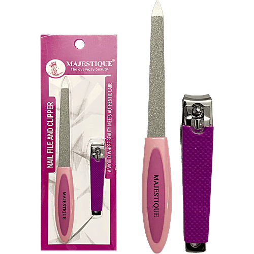 Buy Majestique Nail File & Clipper Set - For Manicure & Pedicure Online ...