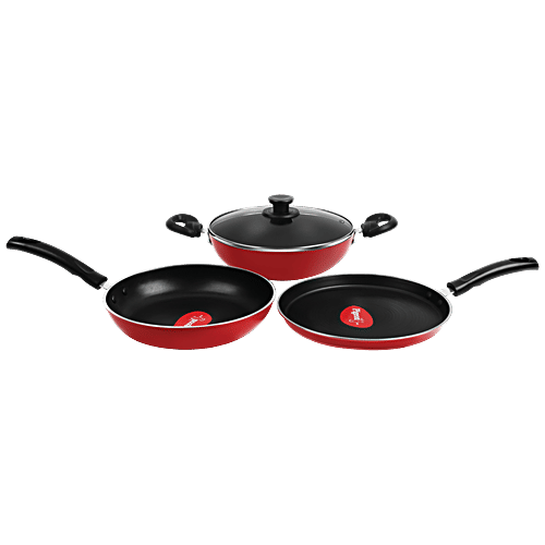 Buy Pigeon by Stovekraft Vita Gift Set - Kadai, Fry Pan, Tawa 250 ...