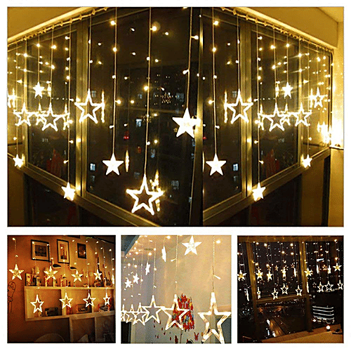 Buy Desidiya LED Star Shaped String Lights Energy Efficient - For Home ...