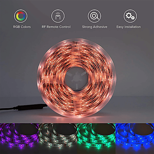 Buy Desidiya RGB LED Strip Light With With Adapter & Remote, Easy To ...