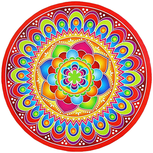 Buy Creative Space Diwali Rangoli Stickers - For Decoration, Assorted ...
