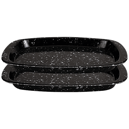 Buy DP Tashtari Snack Tray - Black Dot, Rectangle, Melamine Online at ...