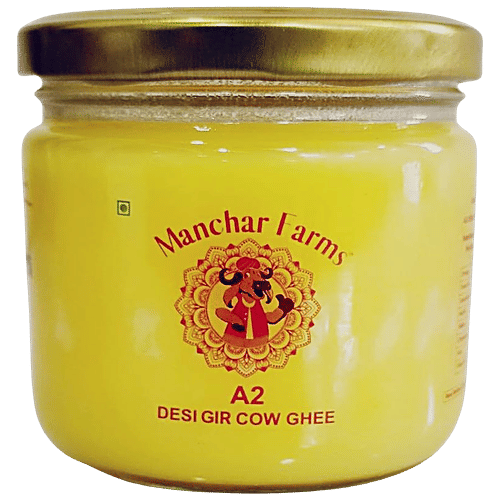 Buy Manchar Farms A2 Desi Gir Cow Ghee - Rich In Antioxidants, Boosts ...