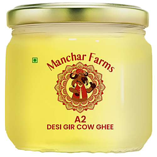 Buy Manchar Farms A2 Desi Gir Cow Ghee - Rich In Antioxidants, Boosts ...