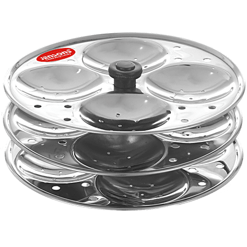 Buy Jensons Stainless Steel 3-Rack Idli Stand - Strong, Durable, Silver ...
