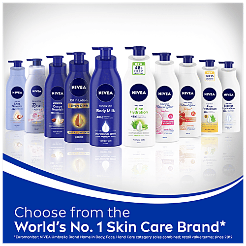 Buy Nivea Shea Smooth Body Milk - With Deep Moisture Serum & Shea ...