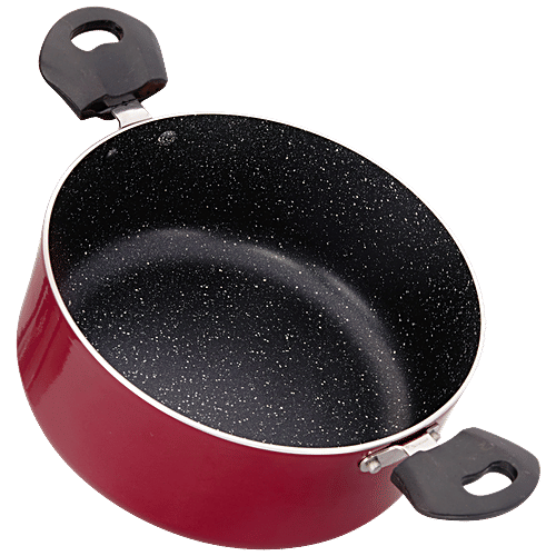 Buy Navrang Nonstick Stew Pot - With Glass Lid, 220, Longlasting ...