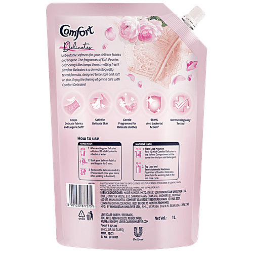 Buy Comfort Delicates Fabric Conditioner - Anti-Bacterial, Gentle ...