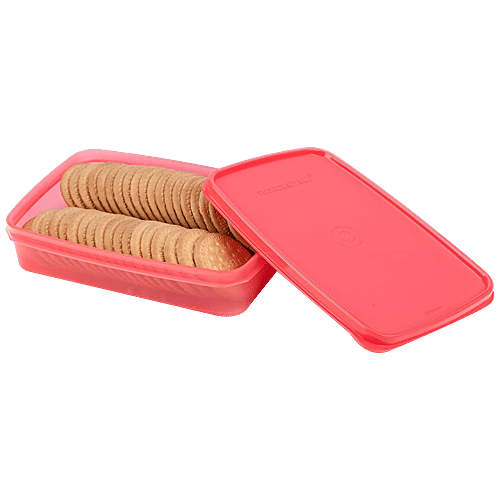 Buy Signoraware Crispy Slim Box Plastic Container - Red, Rectangular ...