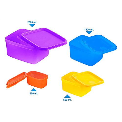 Buy Signoraware Fresh Storage Container - Multicolour, Rectagular ...