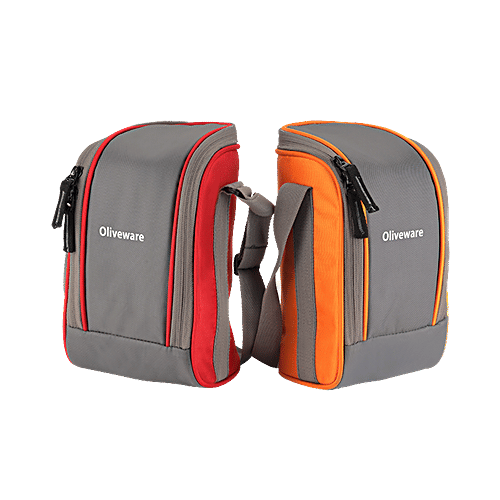 Buy Oliveware Boss Lunch Box Containers With Bag Dist - Air-Tight, Red ...