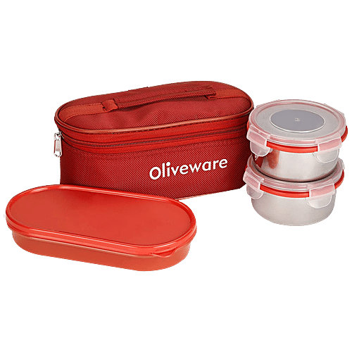 Oliveware Aroma Lunch Box With Bag Dist - Durable, Red, 4 pcs of Rs 369 ...