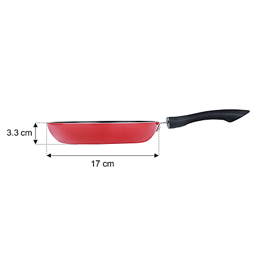 Buy Wellberg Aluminium Fry Pan - Non Stick Coated, 17 cm, Backlite ...