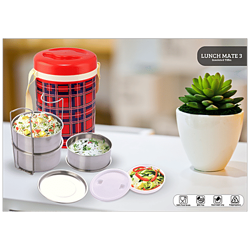 Buy Saura Lunch Mate Insulated Lunch/Tiffin Box - Food Grade, BPA Free ...