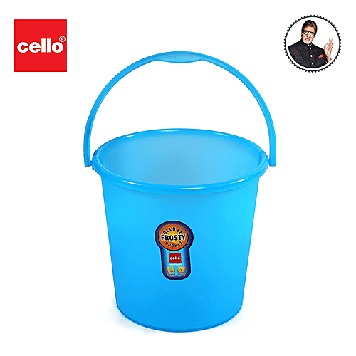 Buy Cello Deluxe Bucket - Frosty, Blue, Strong Body, Sturdy Handle ...