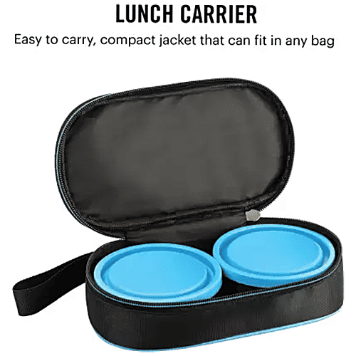 Buy Cello Eco Bite Lunch Box - Stainless Steel, Blue, For Office ...