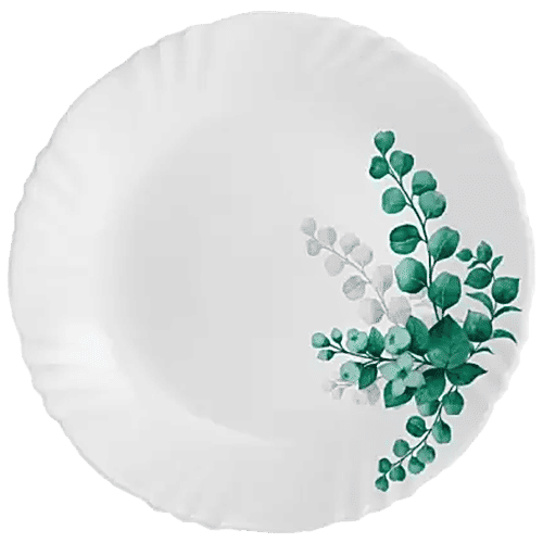 Buy Cello Dinner Set - Dazzle Aqua Leaves, Opalware, Microwave Safe, Sturdy, 12 VB Online at ...