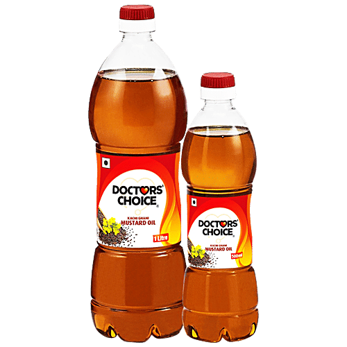 Buy DOCTORS' CHOICE Kachi Ghani Mustard Oil Online at Best Price of Rs ...