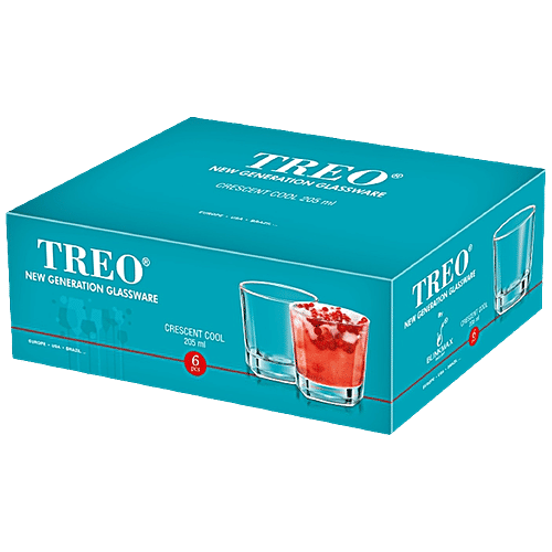 Buy Treo Crescent Cool Glasses/Tumbler - Elegant Design, Dishwasher ...